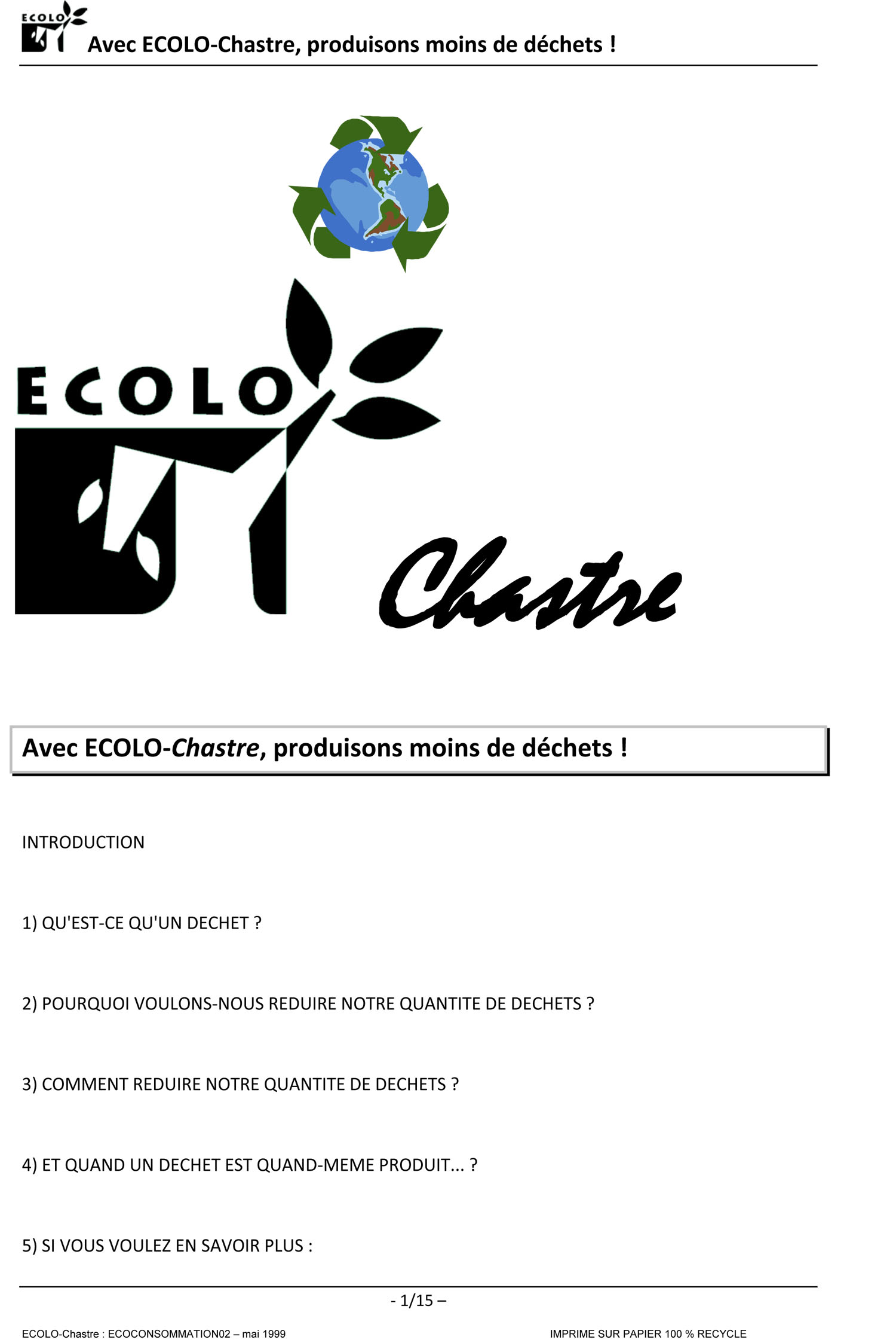 dechets – Chastre 2025